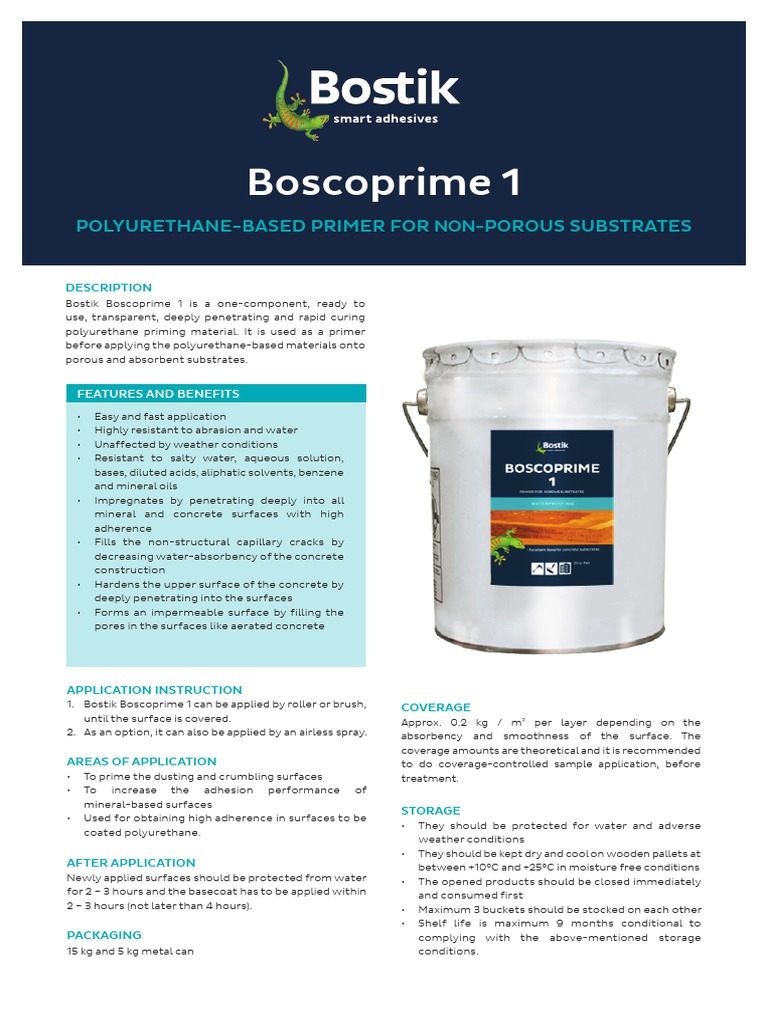 Bostik Boscoprime 1 Rev1 | PDF | Concrete | Materials
