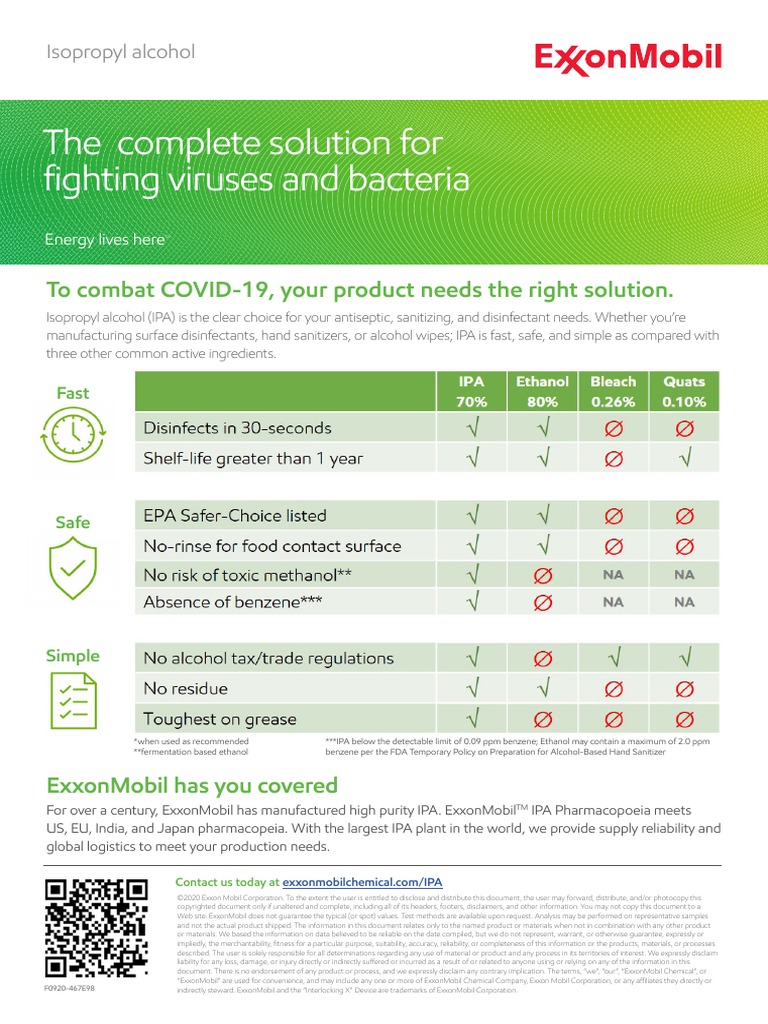 Fluids Ipa Fact Sheet Final en | PDF | Disinfectant | Ethanol