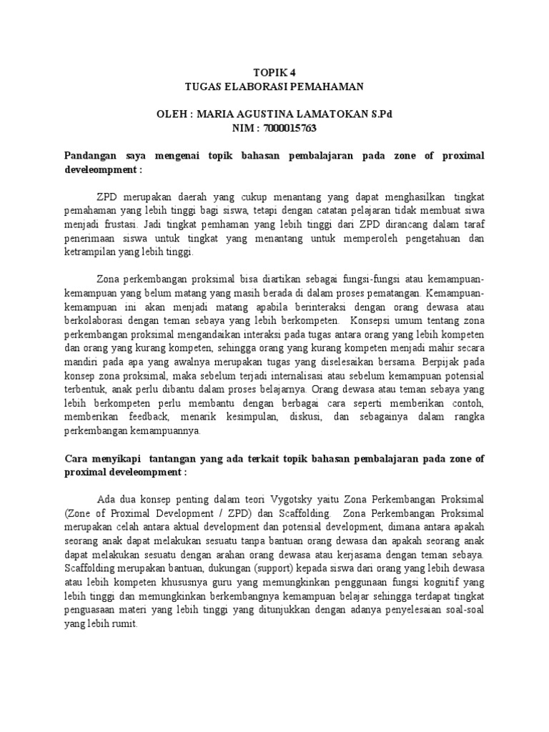 Elaborasi Pemahaman Topik 4 | PDF