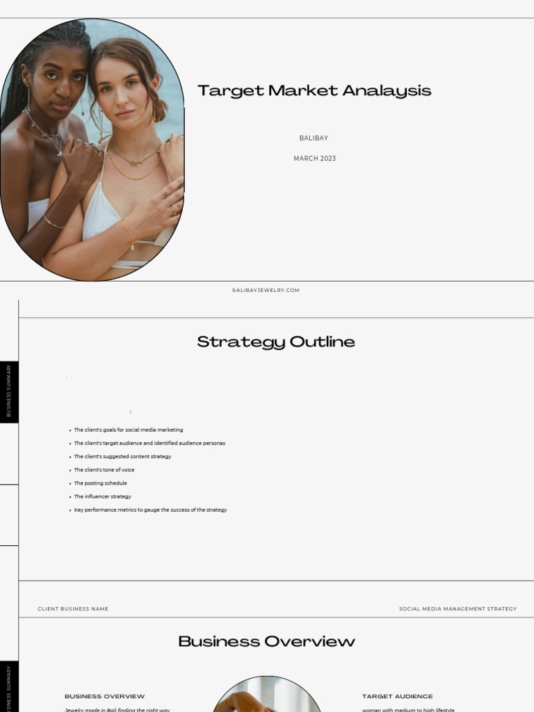 Balibay Jewelry's Social Media Strategy to Reach Target Audiences and Drive Sales | PDF | Target ...