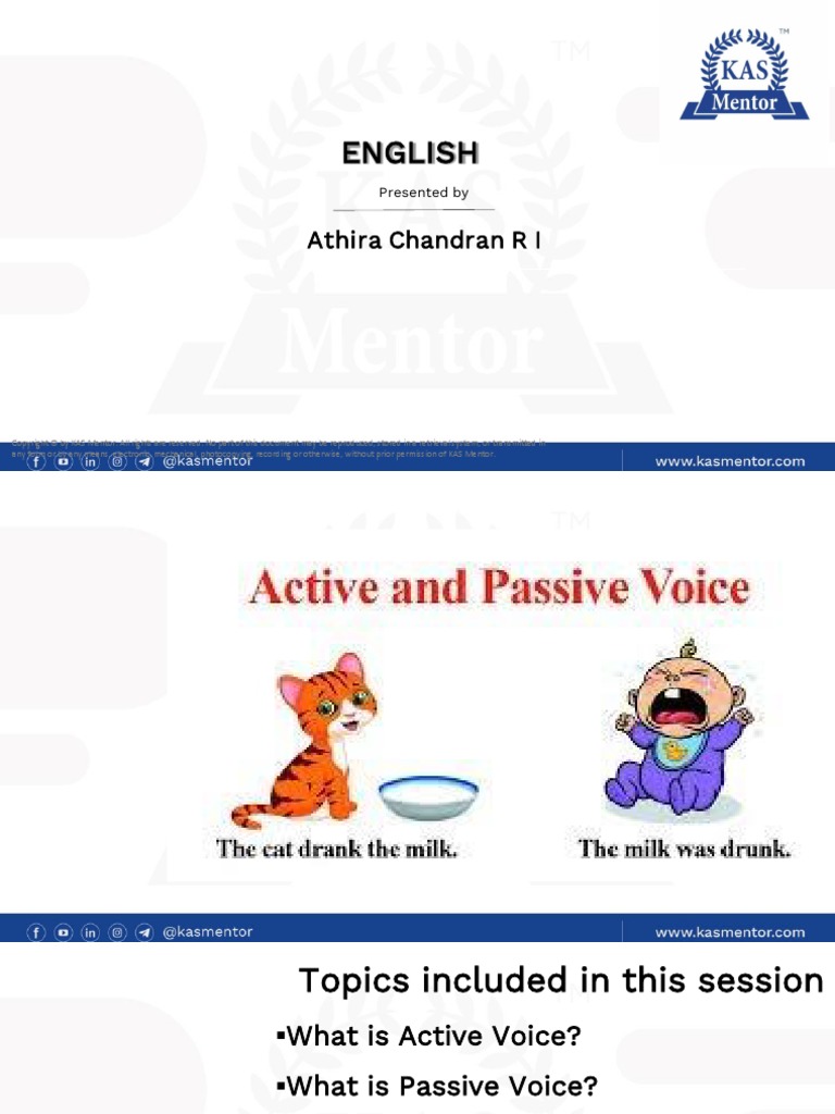 Voice - Active & Passive Voice | PDF | Verb | Object (Grammar)