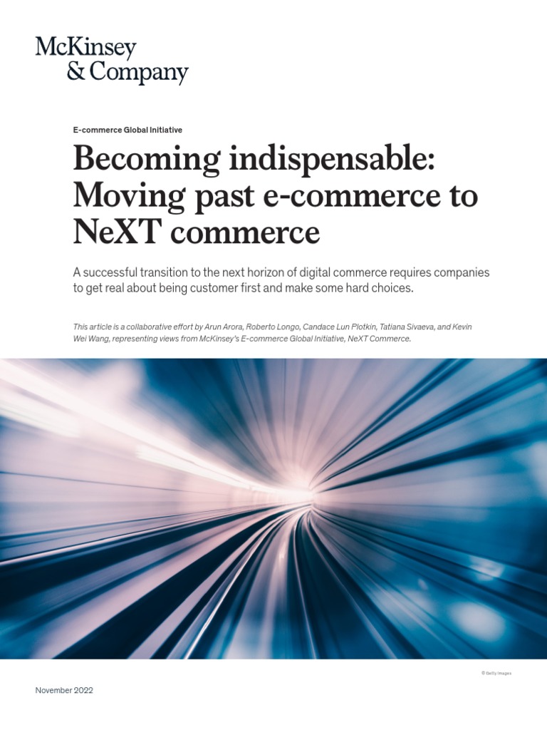Becoming Indispensable Moving Past e Commerce To Next Commerce | PDF ...