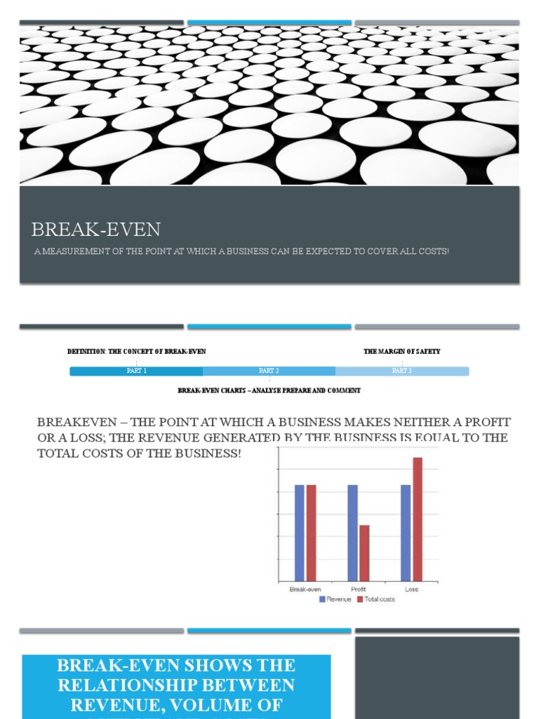Break-Even Igcse | PDF