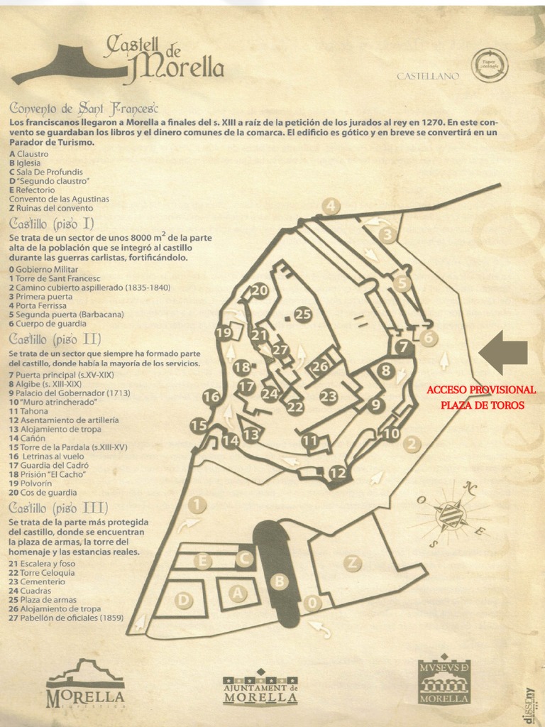 Plano_castillo_morella_Parte1 | PDF