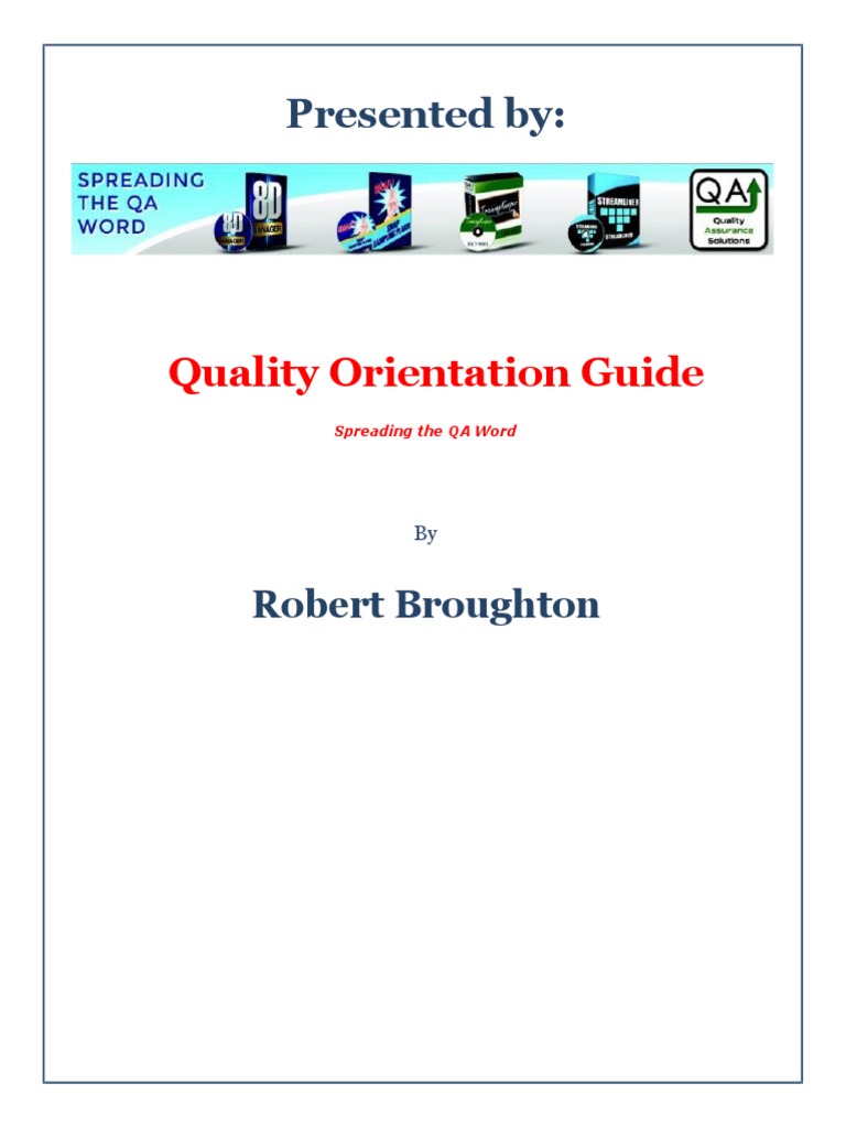 Quality Orientation Guide | PDF | Quality Management | Quality ...