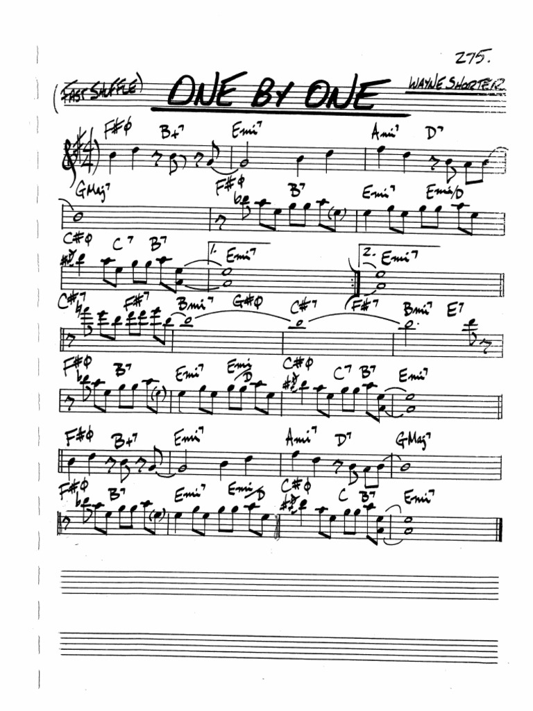 One by One - Alto Sax | PDF