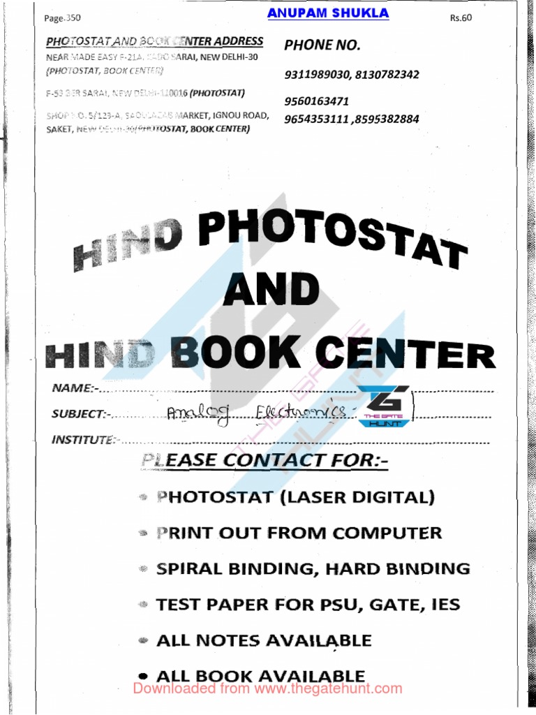 Analog Electronics PDF | PDF | Home & Garden