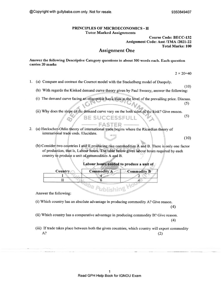 BECC 132 English July 2021 January 2022 | PDF