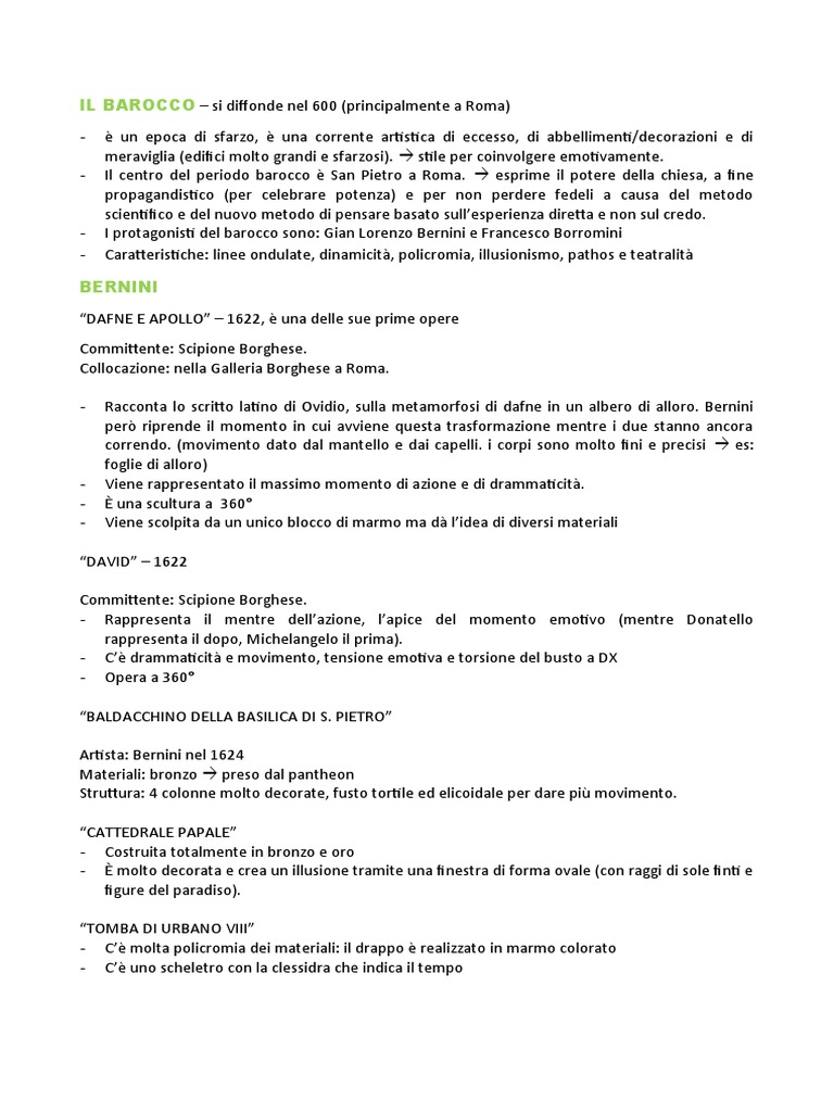 Il Barocco e Il Rococo' | PDF