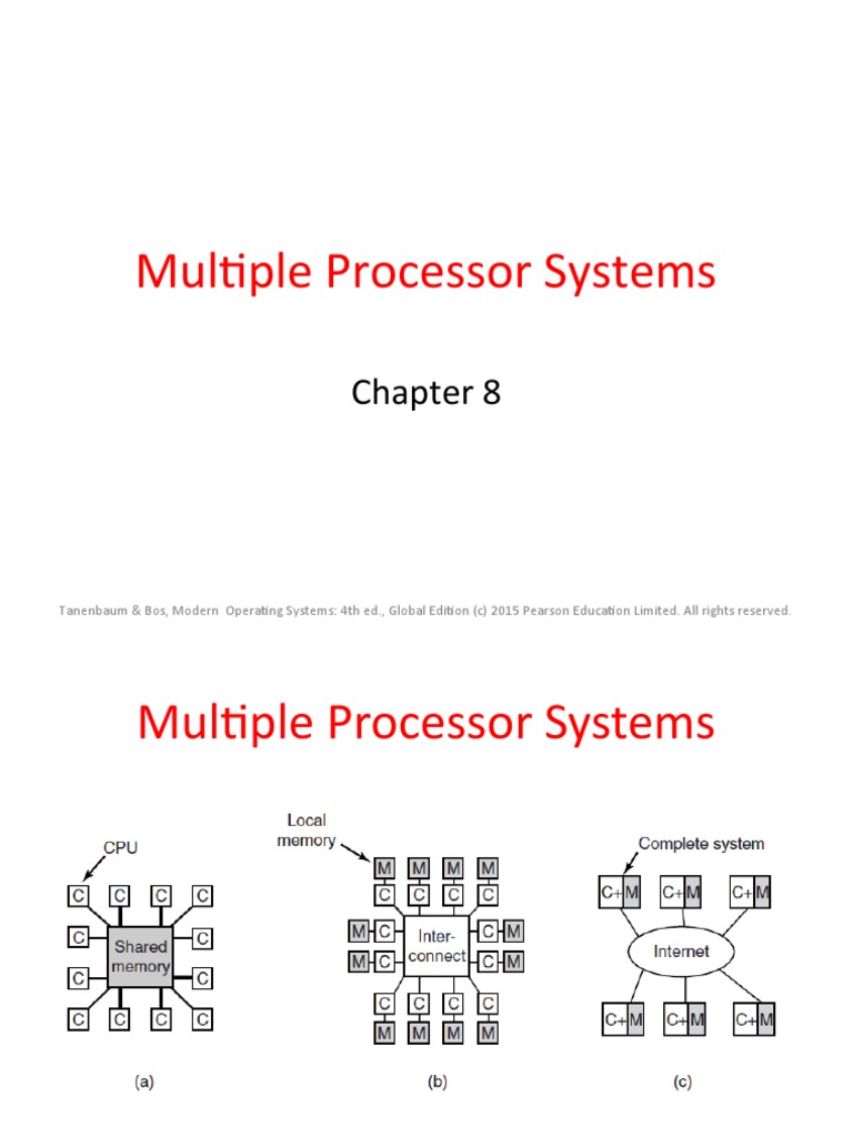 Chapter08 MultipleProcessorSystems | PDF | Computer Network | Operating System