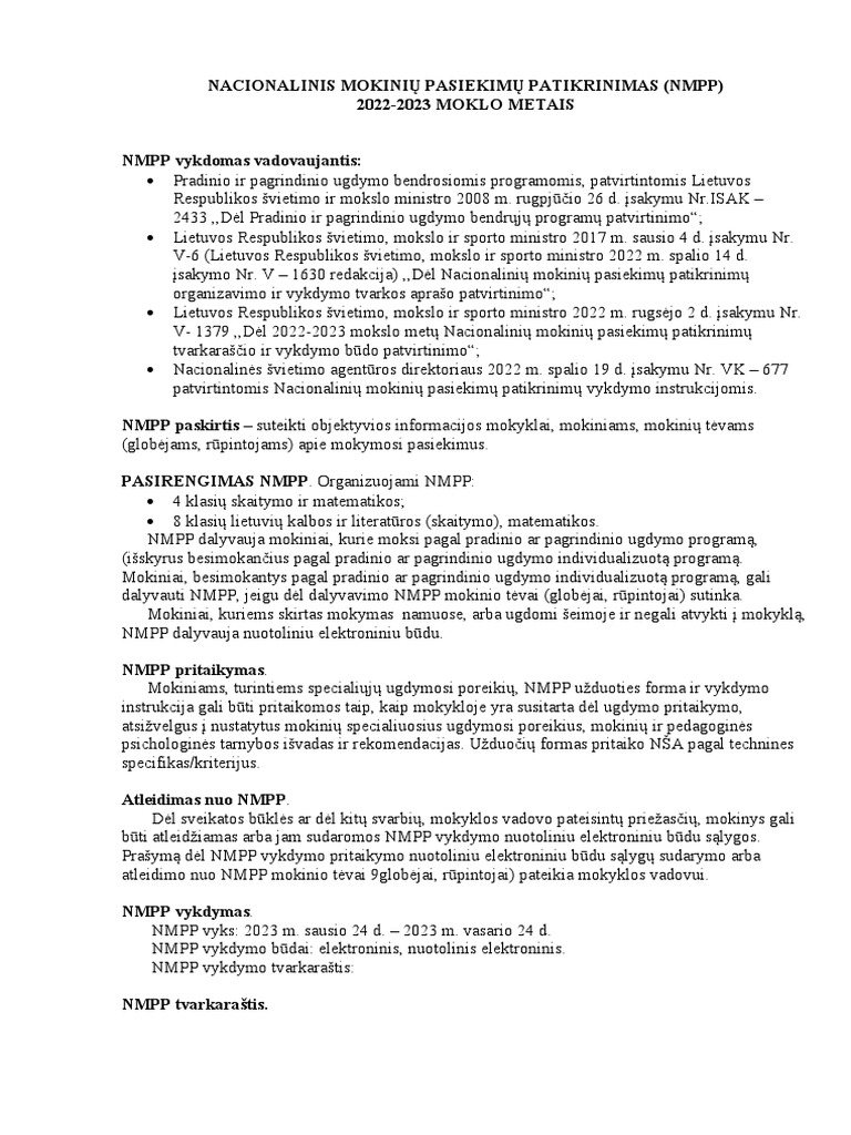 NMPP 2022-2023 3 | PDF