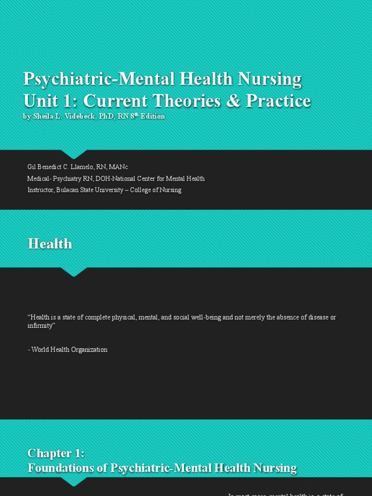 Psych Unit 1 | PDF | Mental Disorder | Psychiatry