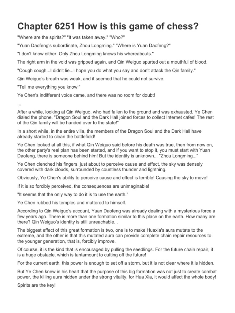 Ye Chen Chapter 6251-6300 | PDF | Dragon | Auction