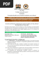Application For Employment: Public Service of Namibia | PDF