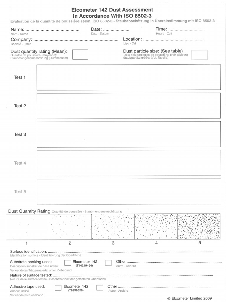 Dust Test Paper | PDF
