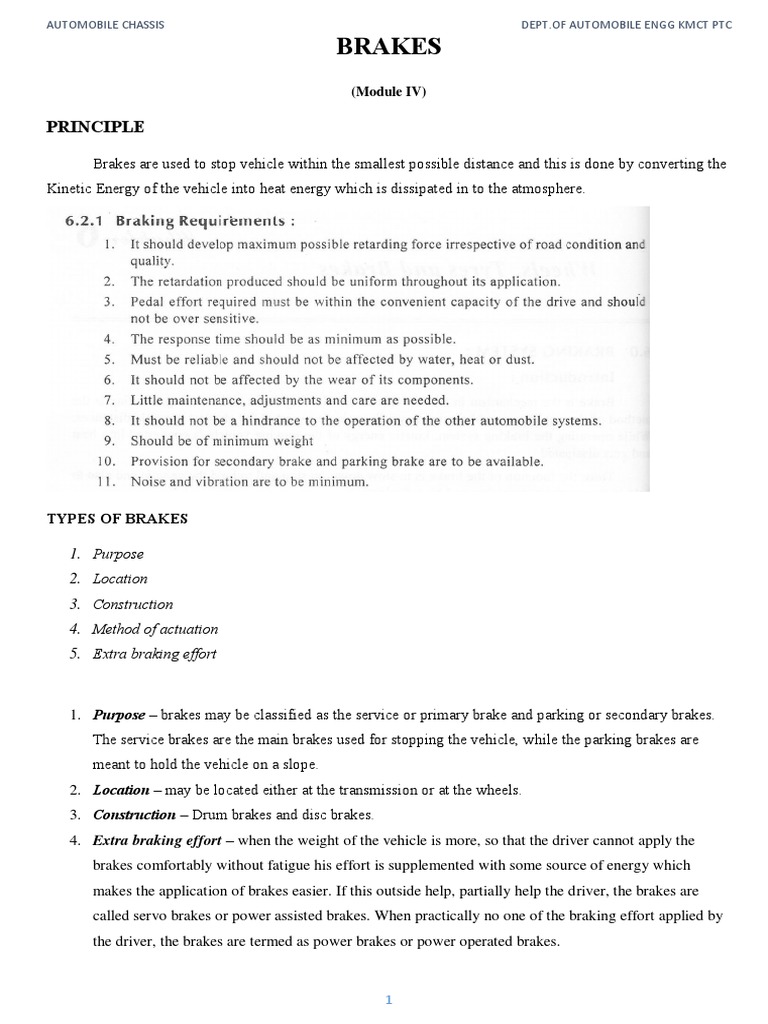 Chassis Brakes | PDF | Brake | Piston