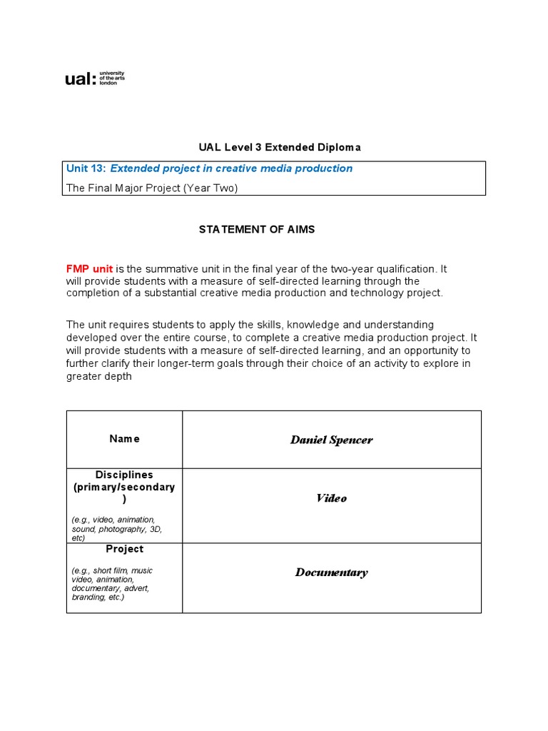 Unit 13 Soa - Ds FMP | PDF | Creativity | Thought