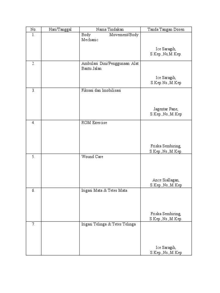 Paraf Tindakan Baru | PDF