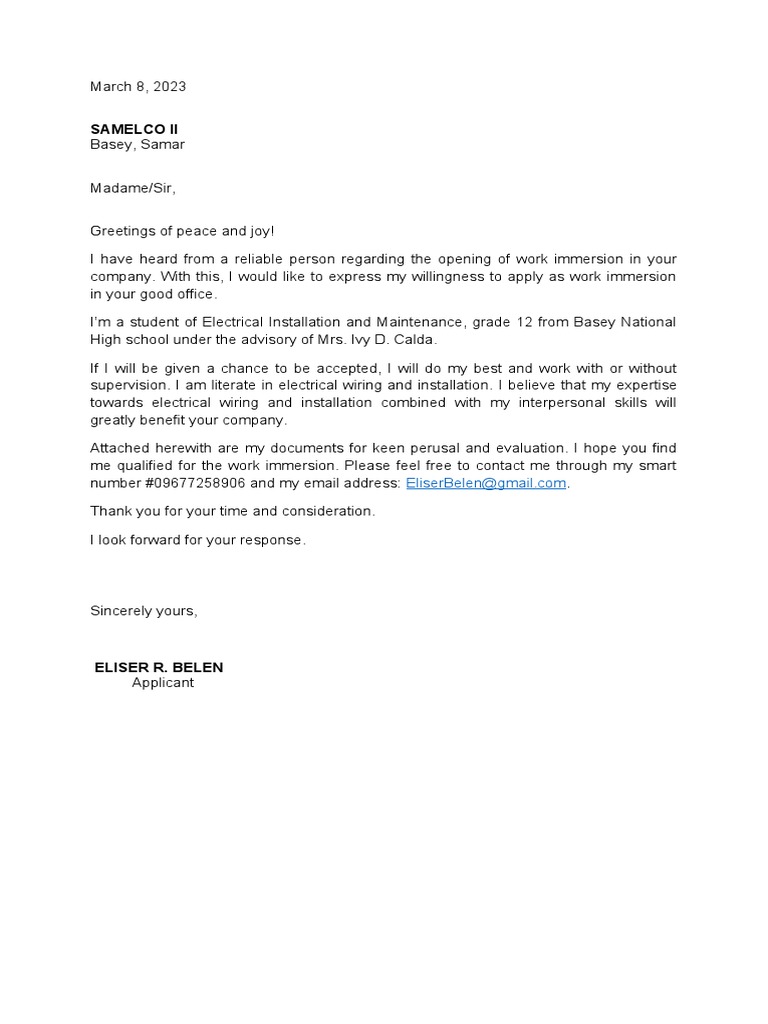 APPLICATION LETTER2 ESIR.docx | PDF