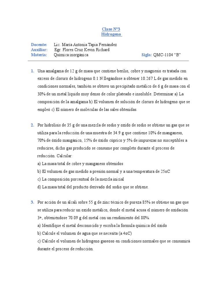 CLASE N 3 QMC 1104 | PDF