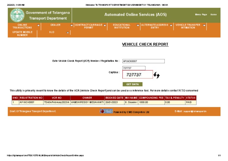 Welcome To TRANSPORT DEPARTMENT GOVERNMENT OF TELANGANA - INDIA-2 PDF | PDF