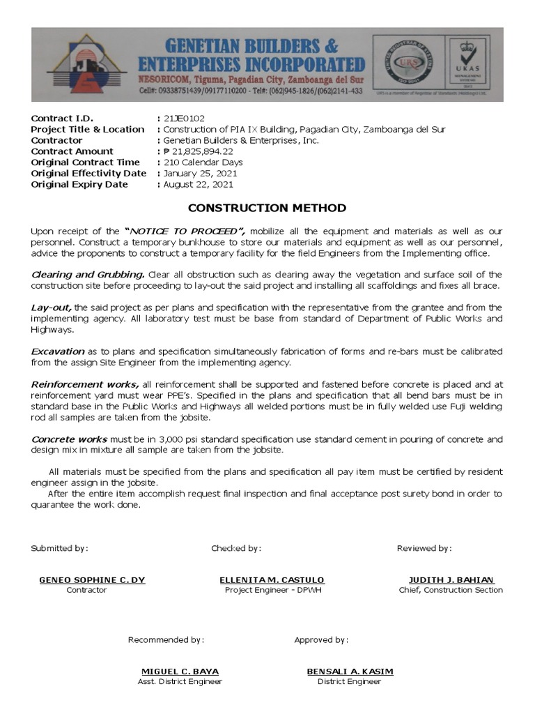 Construction METHOD Building & Roads From DPWH 2022 | PDF | Concrete ...