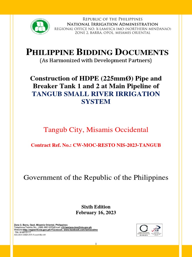 Ib & PBD Tangub Sris 2023 | PDF | Procurement | General Contractor