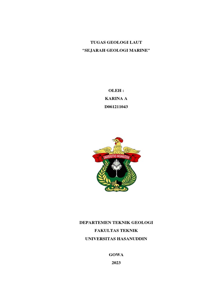 Sejarah Geologi Laut dan Oseanografi | PDF