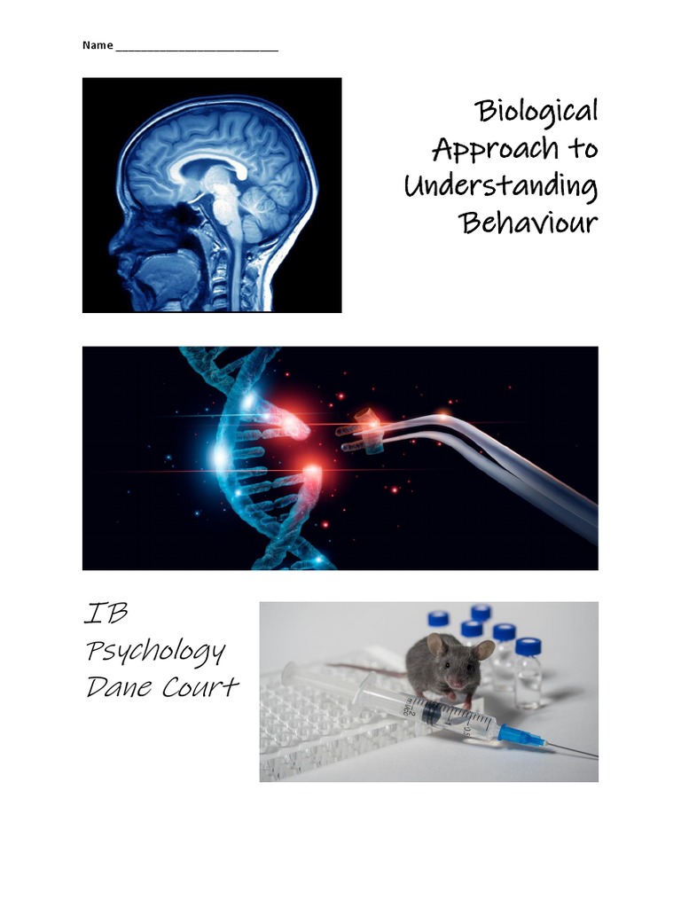 Biological Approach Booklet 2021 | PDF | Neurotransmitter | Chemical ...