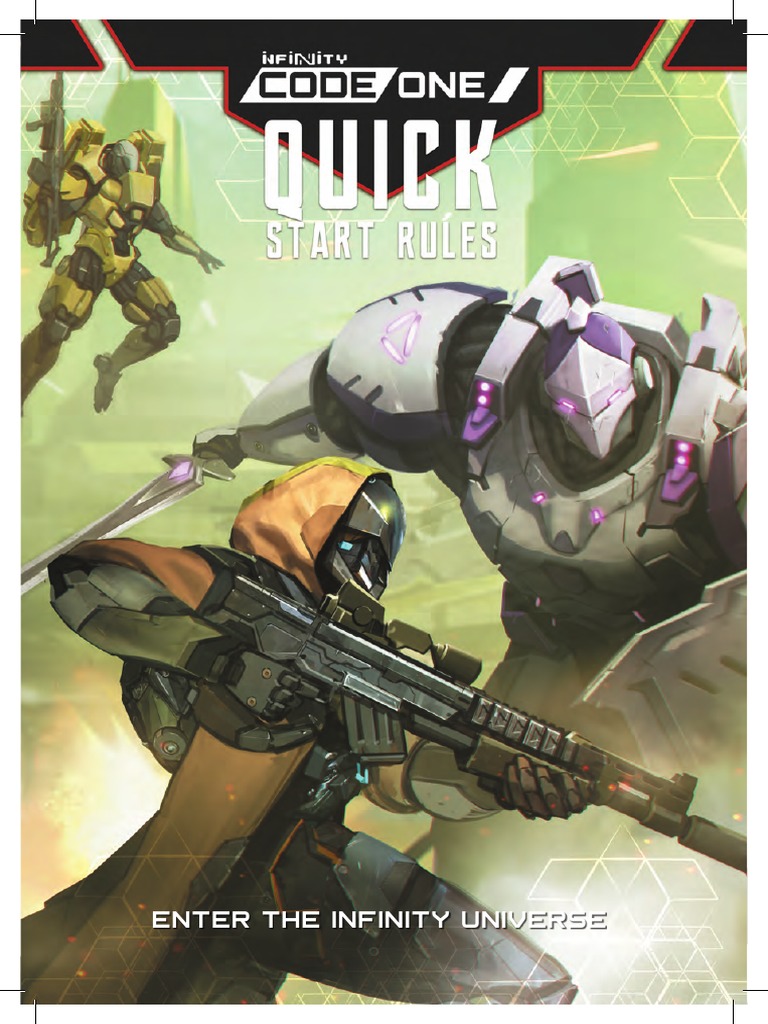 Infinity Quick Start Rules ENG CODE ONE | PDF | Rifle | Dice