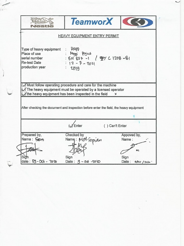 Checklist HSPD PDF | PDF