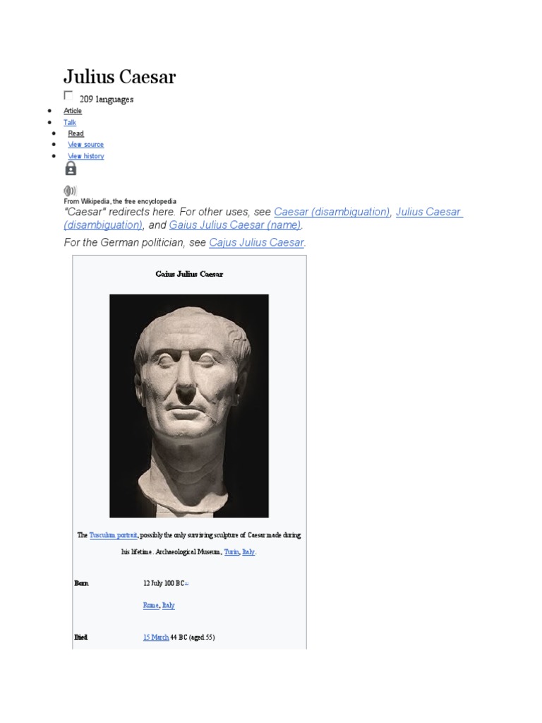Julius Caesar | PDF | Julius Caesar | Cleopatra