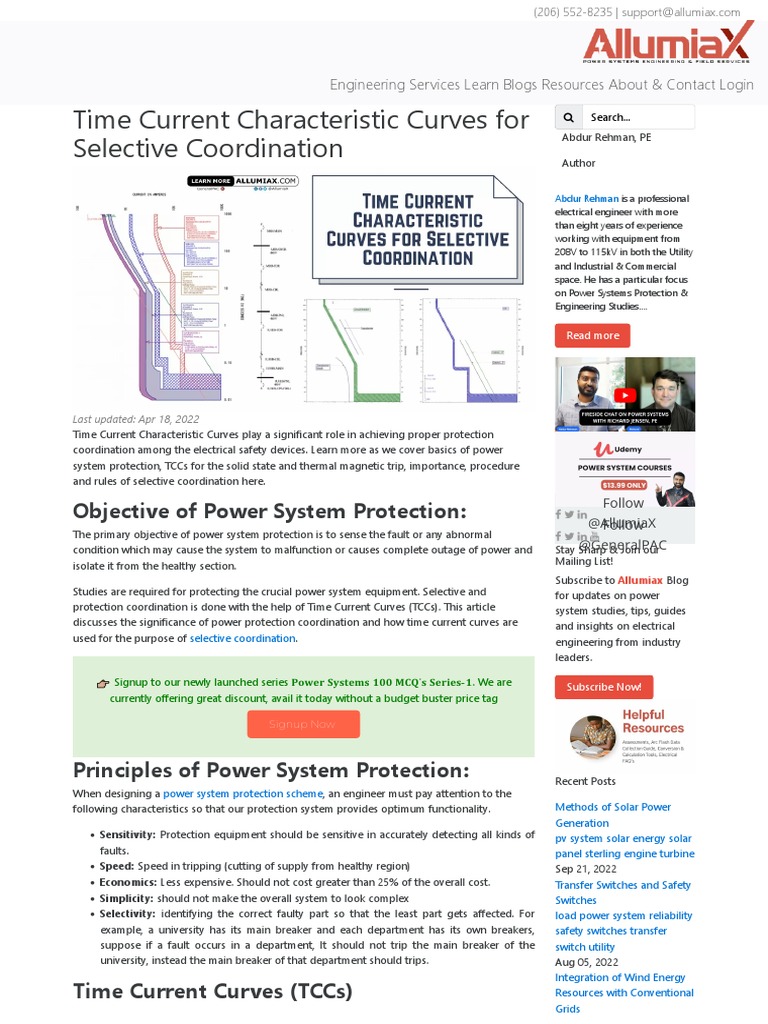 Time Current Characteristic Curves For Selective Coordination | Download Free PDF | Fuse ...