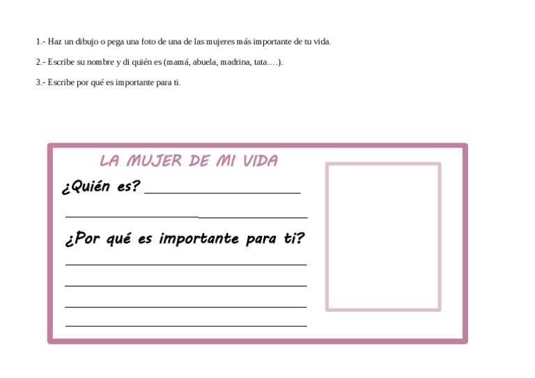 Plantilla Día de La Mujer PDF | PDF