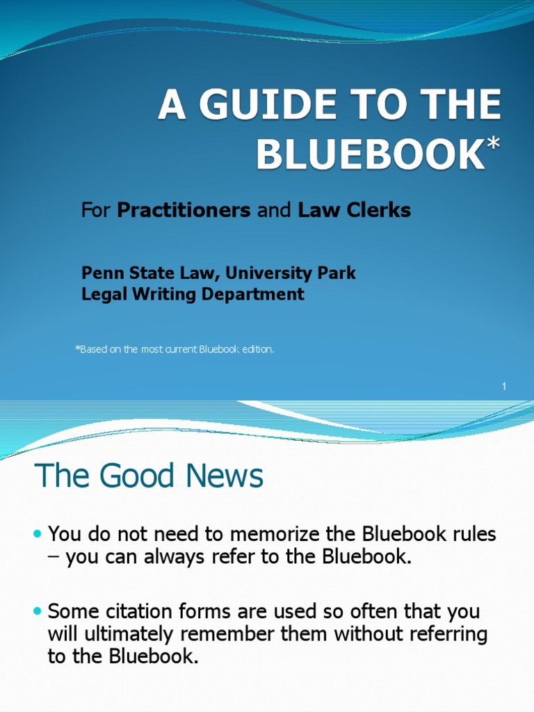 Bluebook Guide Practitioners 21st Ed | PDF | United States Code | Case ...