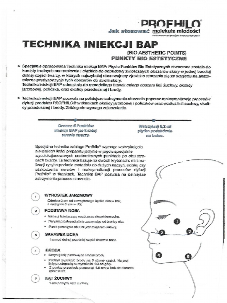 Iniekcja BAP PROFHILO.pdf | PDF