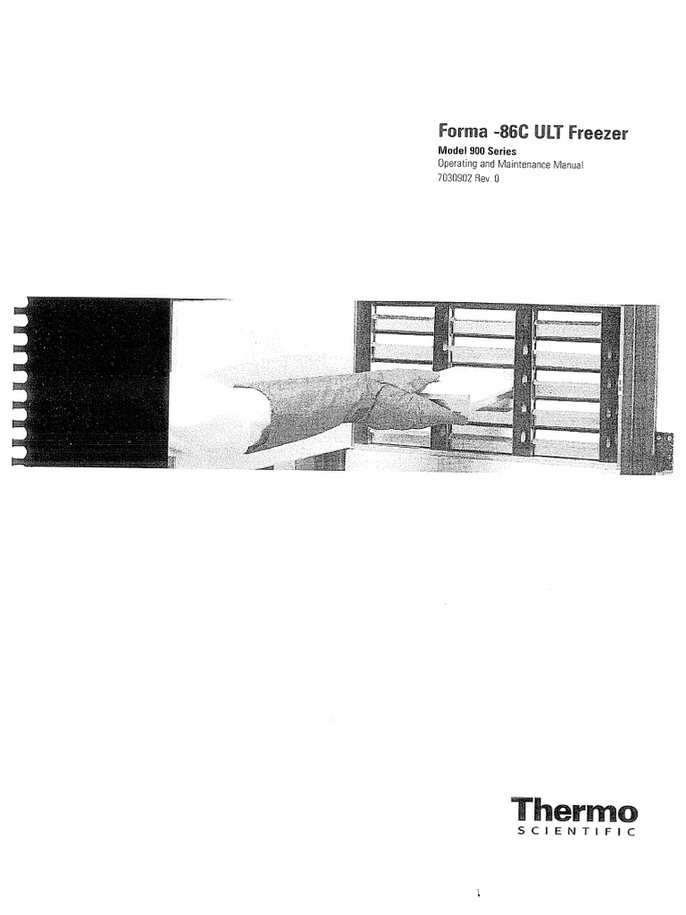 CONGELADOR Thermo FORMA 86C ULTRA FREEZER | PDF