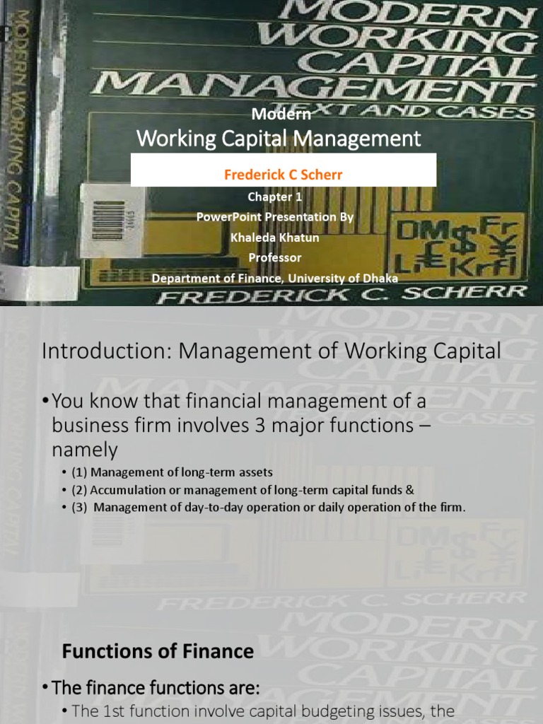Modern Working Capital Management | PDF | Working Capital | Risk