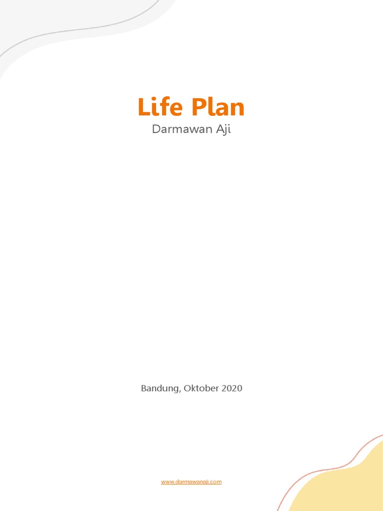 Life Plan Darmawan Aji 2020 2.3 | PDF | Karier & Perkembangan