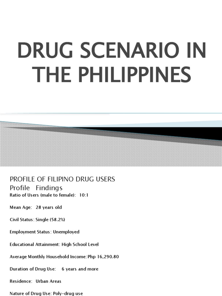 Drug Scenario in The Philippines-G9 PPT Moro | PDF | Self-Improvement ...