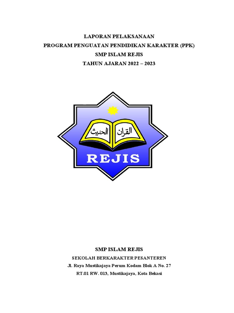 Laporan PPK SMP Islam Rejis 2022-2023 | PDF | Karier & Perkembangan