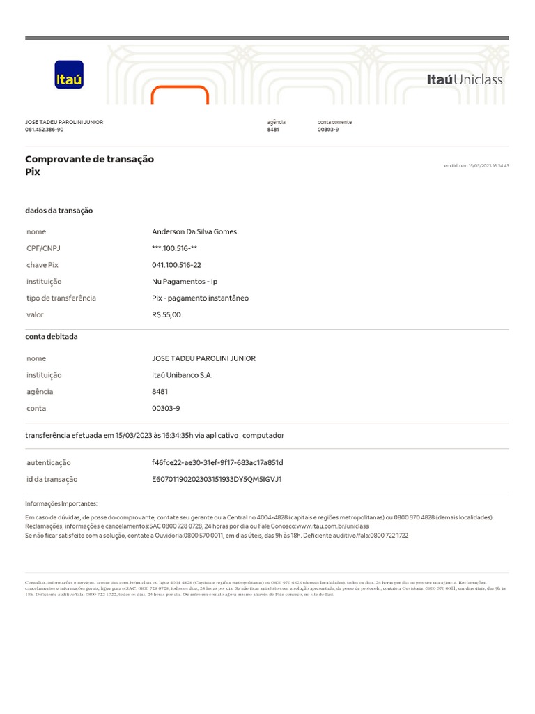 Comprovante PDF | PDF