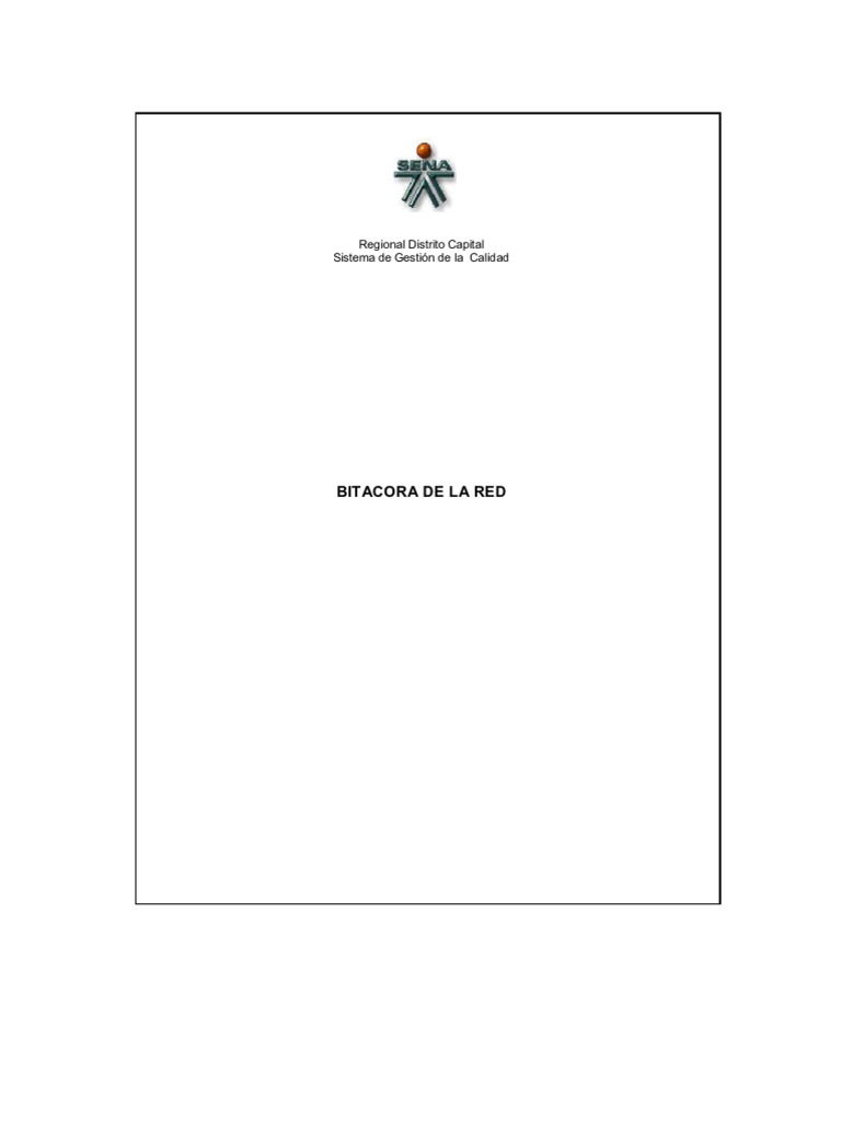 GUIA Bitacora de Red | PDF | Enrutador (Computación) | Protocolos de ...