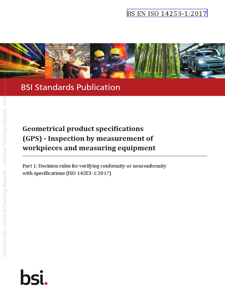 BS EN ISO 14253 12017 (The British Standards Institution) (Z-Library) PDF | PDF | Specification ...