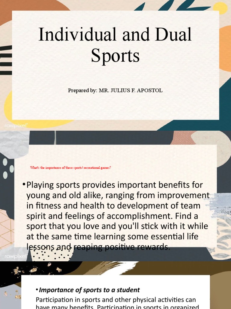 Individual and Dual Sports Overview | PDF | Track And Field | Sport Of ...
