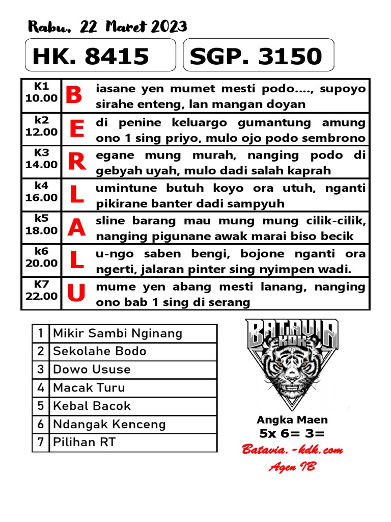 Capji Batavia Ib PDF | PDF