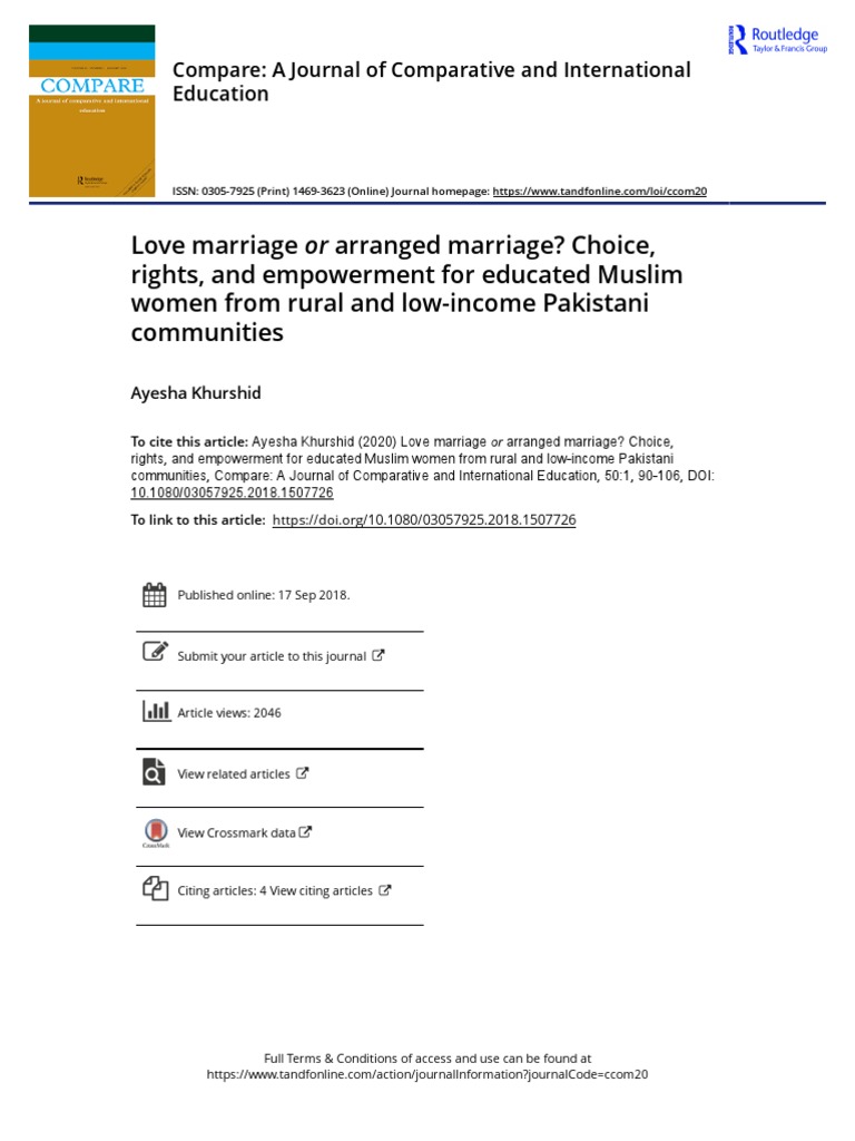 Love Marriage or Arranged Marriage Choice Rights and Empowerment For ...