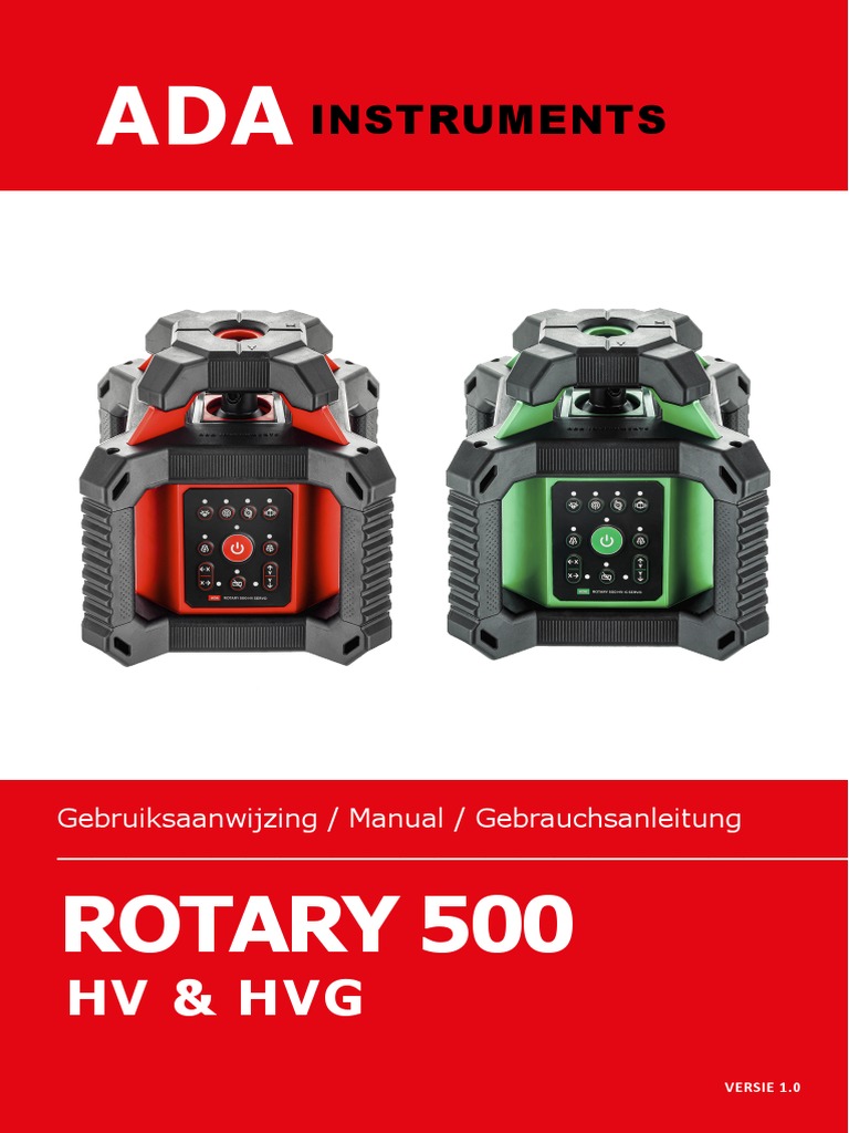 Rotary 500 HV HVG NL en de 10 | PDF
