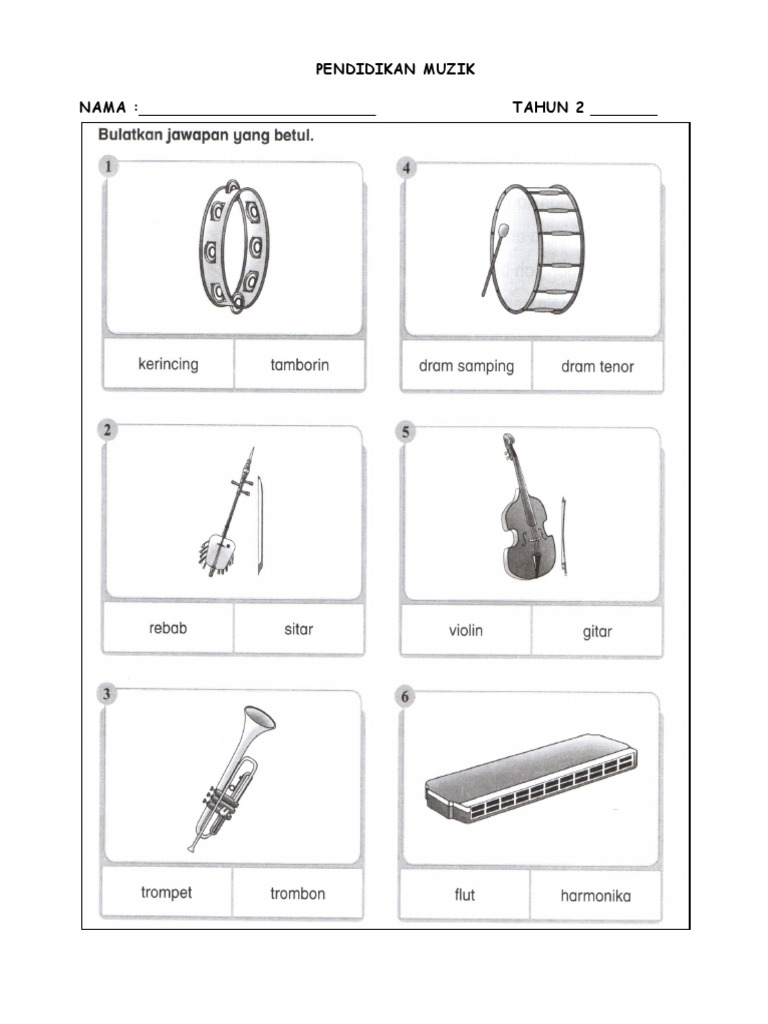 Pendidikan Muzik Tahun 2 | PDF