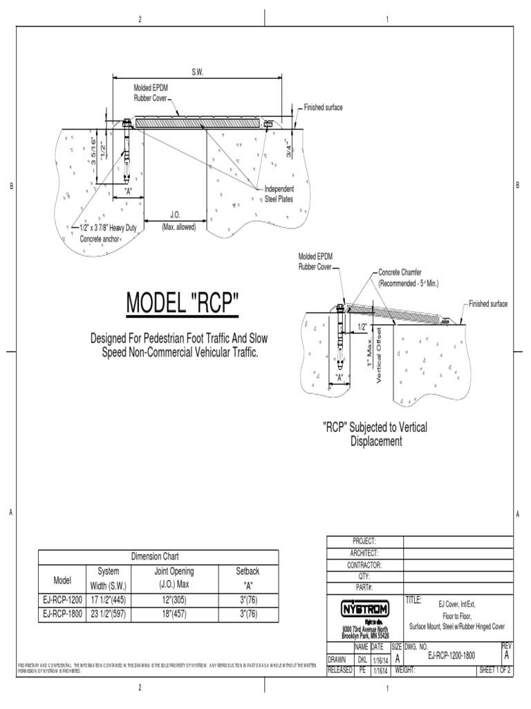 Nystrom EJ RCP 1200 1800 SHPDR | PDF | Civil Engineering | Building ...